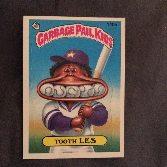 Topps | Toys | Garbage Pail Kids Series 4 986 Tooth Les | Poshmark